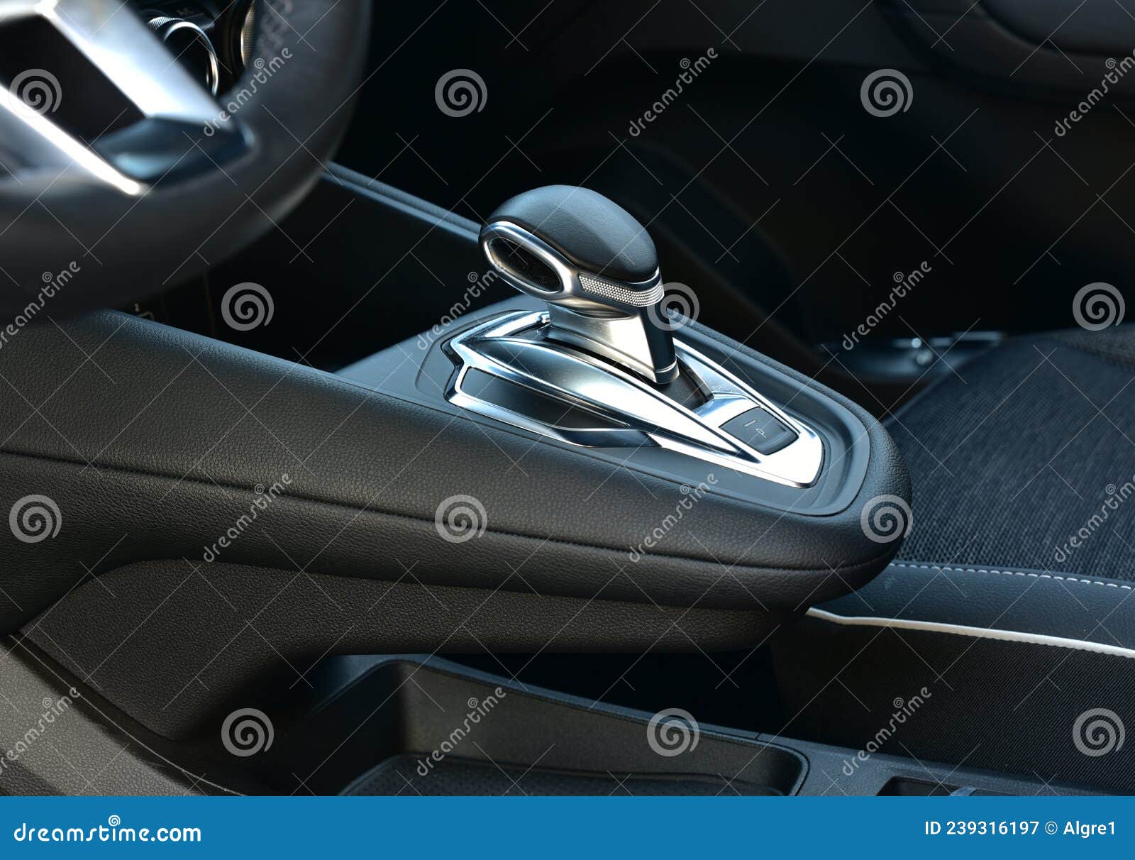 Automatic Selector Lever in the Passenger Car Stock Image - Image of ...