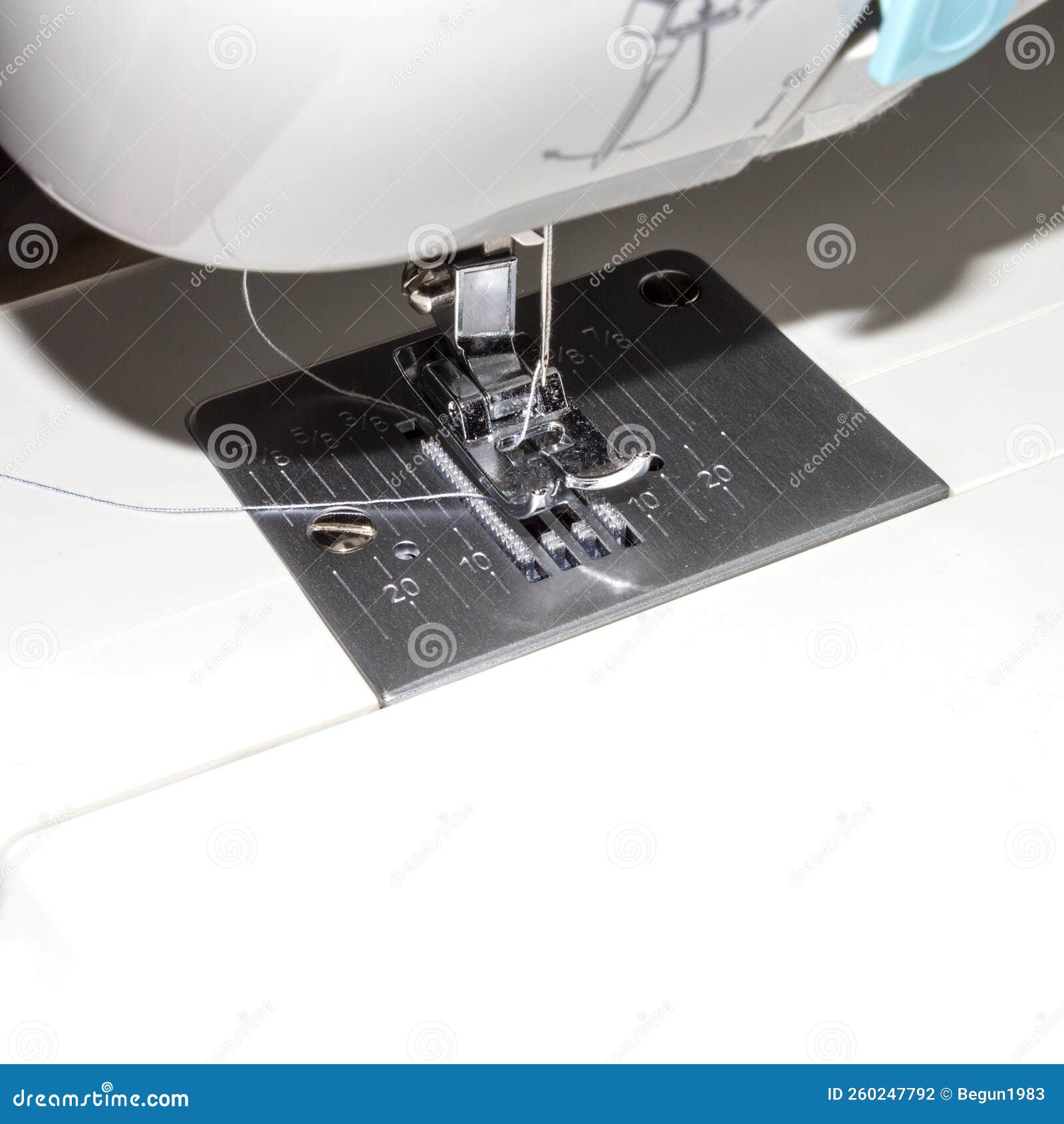 Automatic Sewing Machine.Sewing Machine Background.Photo of a Compact ...