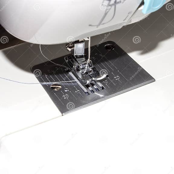 Automatic Sewing Machine.Sewing Machine Background.Photo of a Compact ...