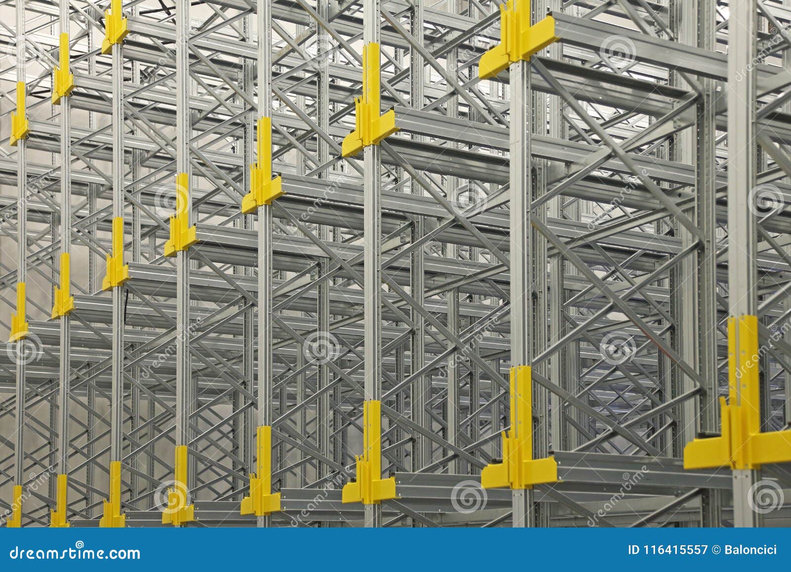 Automatic Shelving System stock image. Image of shelving - 116415557