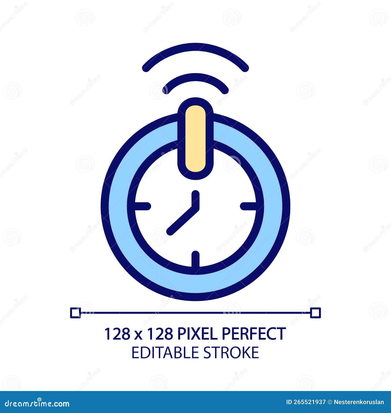 Automatic Shut Off Timer Pixel Perfect RGB Color Icon Stock Vector ...