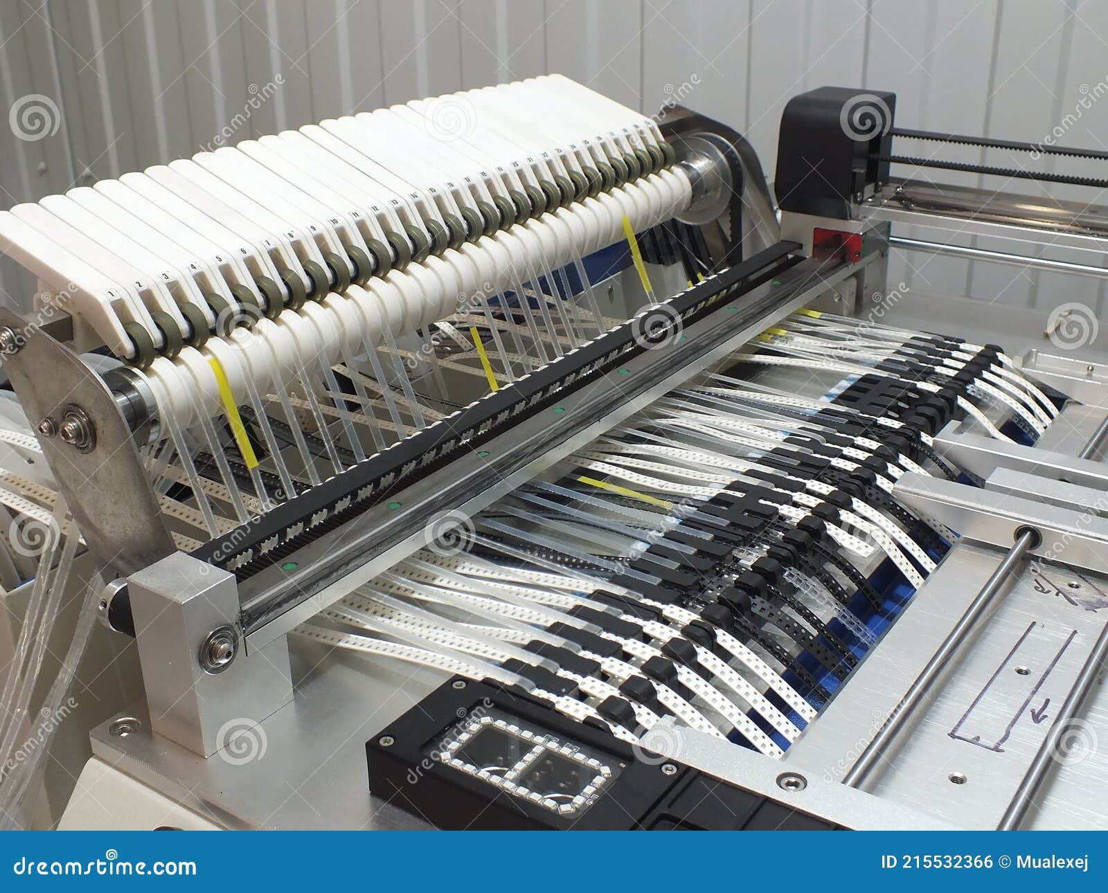 Automatic SMD Mounting Line Stock Photo - Image of machine, wheel ...