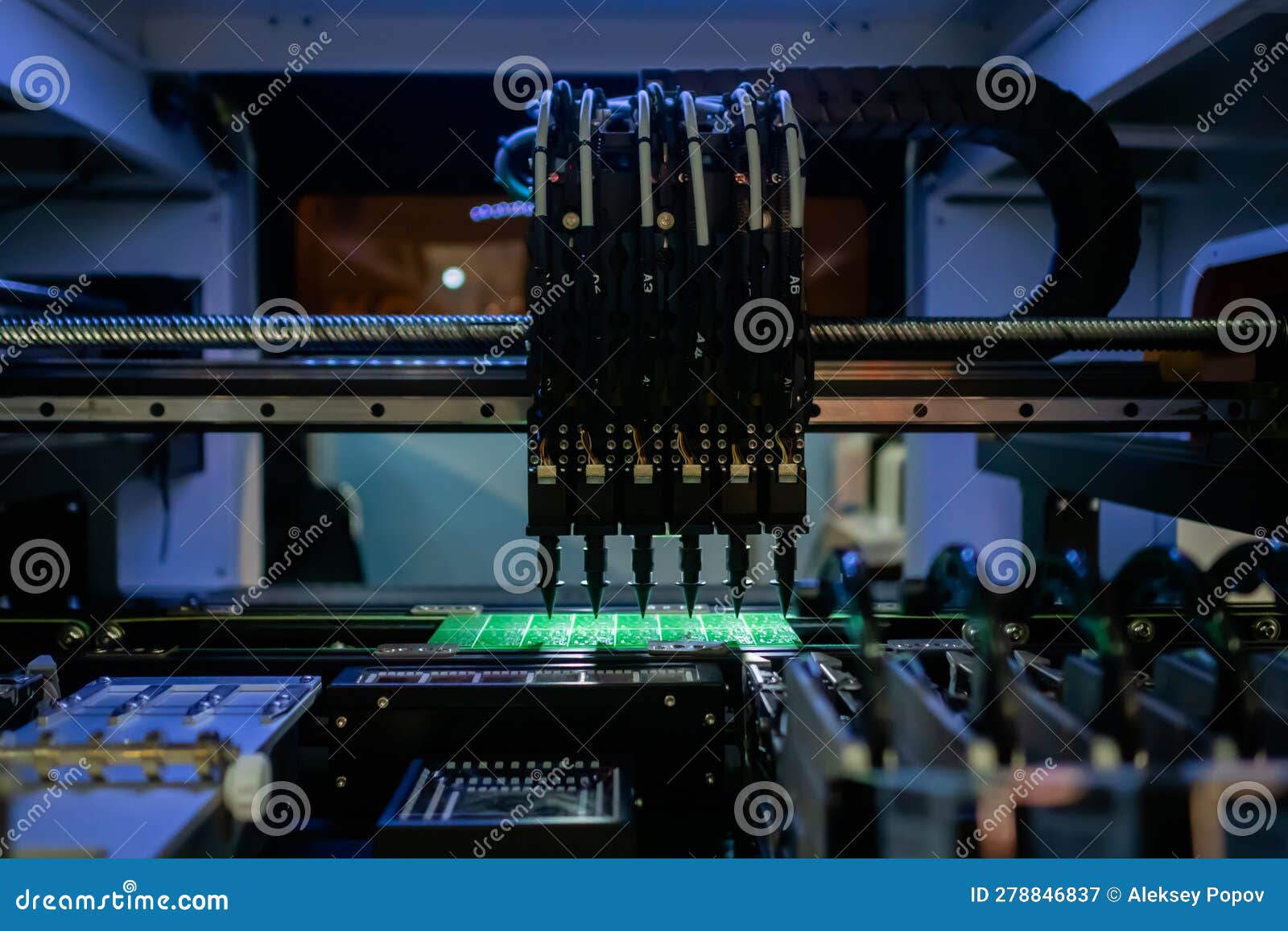 Automatic SMD Pick and Place Machine Assembling Computer Circuit Board ...