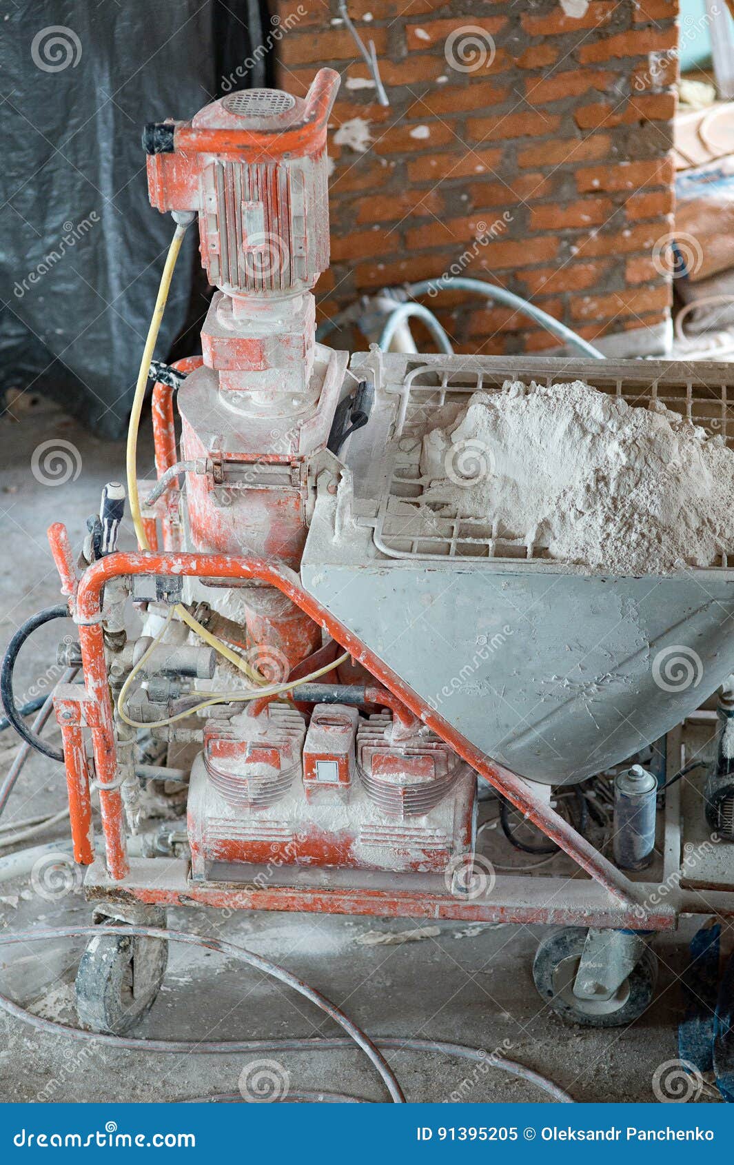 Plastering Machine For House Plastering Walls. Electric Spray Plaster ...