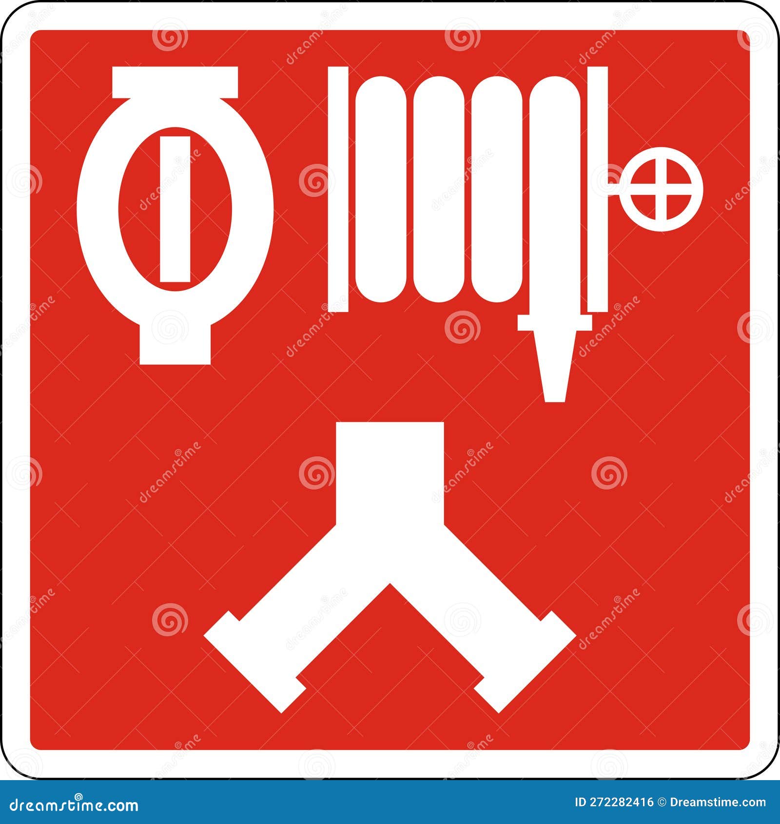 Automatic Sprinkler and Standpipe Connection Sign Stock Vector ...