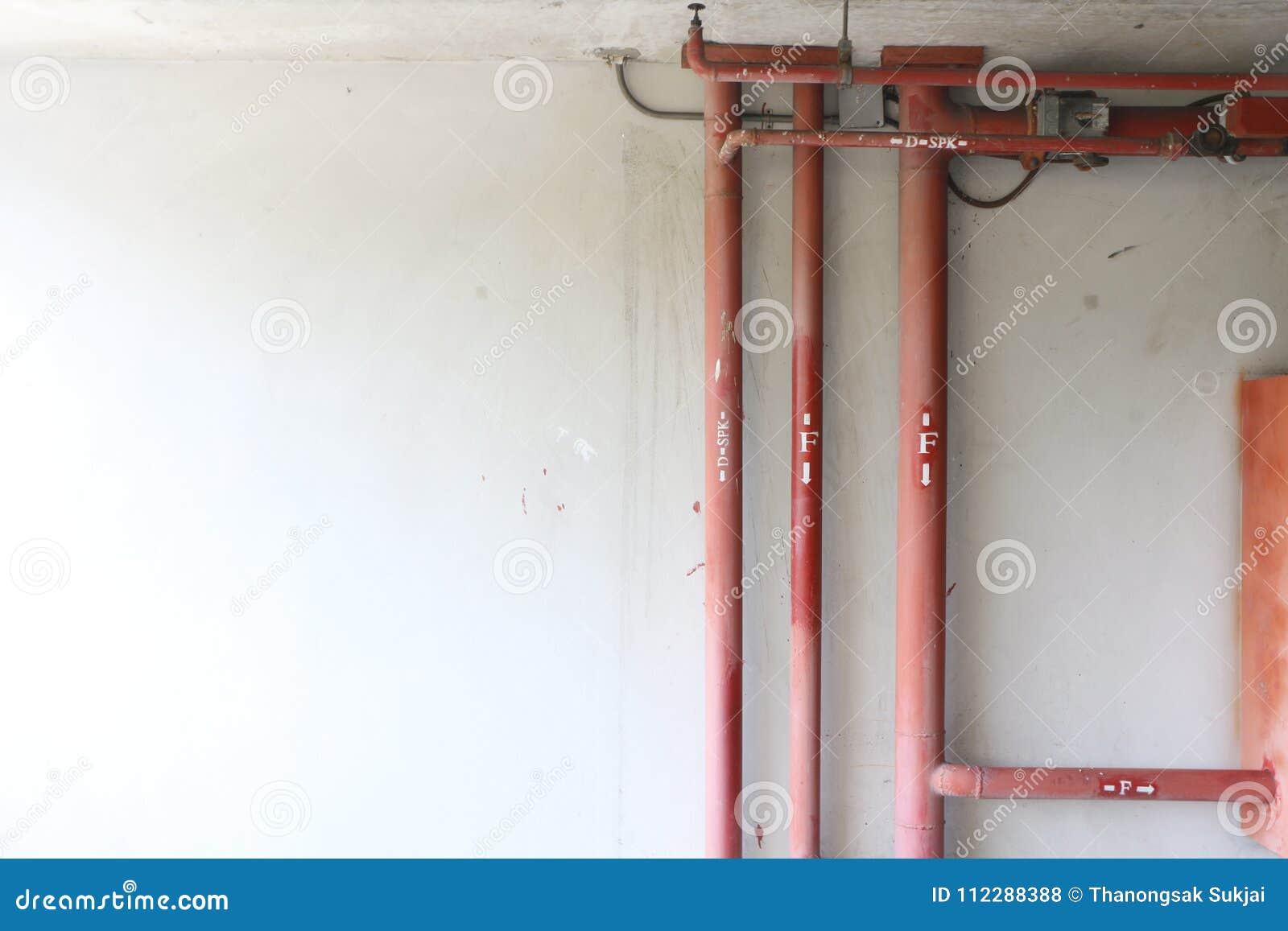Dry Riser Sprinkler Valve Inlet Red Box Stock Photography ...