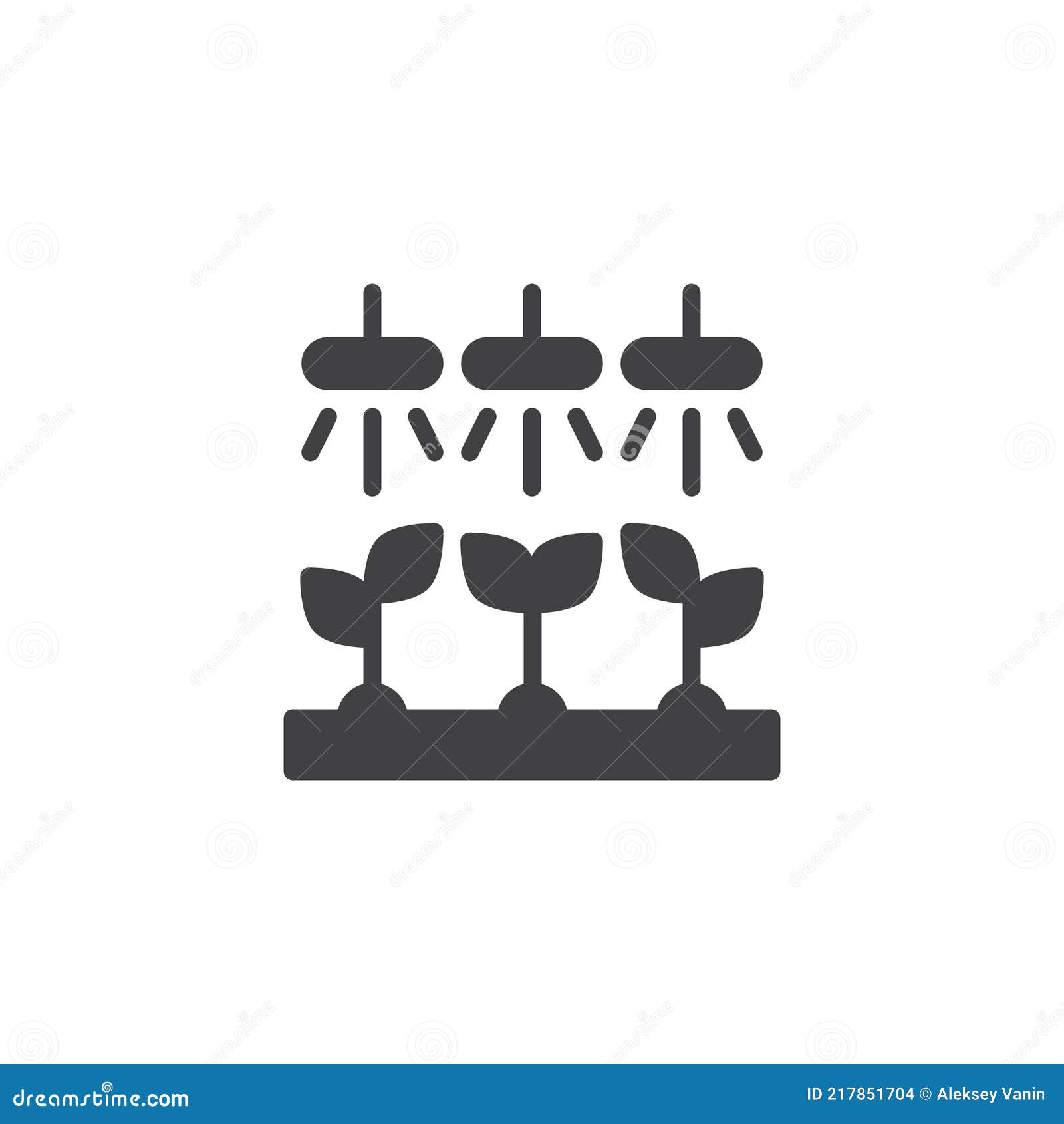 Automatic Sprinkler System Vector Icon Stock Vector - Illustration of ...