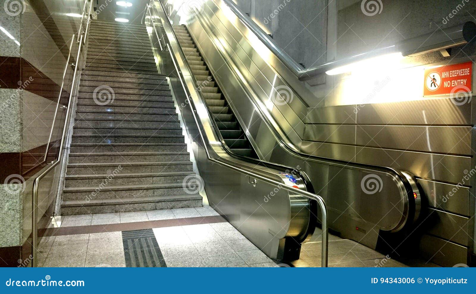 Automatic stairway stock photo. Image of mechanical, luxury - 94343006