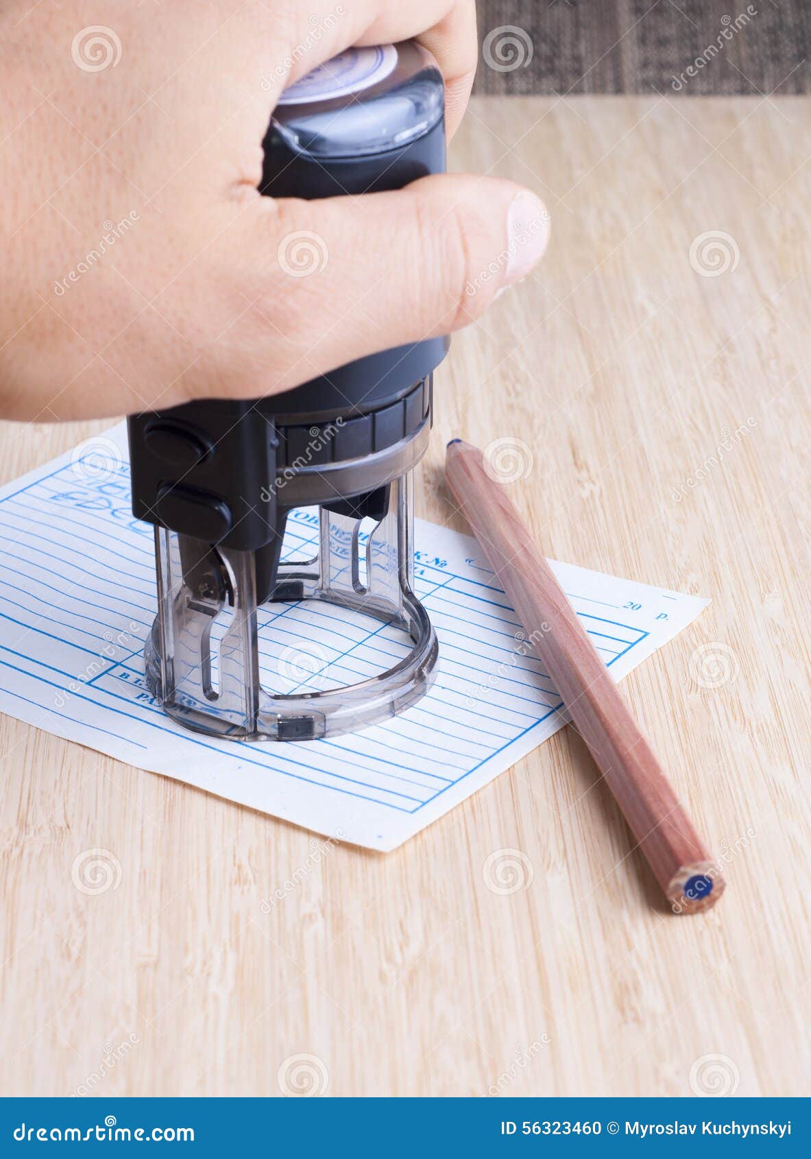 Automatic stamp stock photo. Image of object, hand, secretary - 56323460