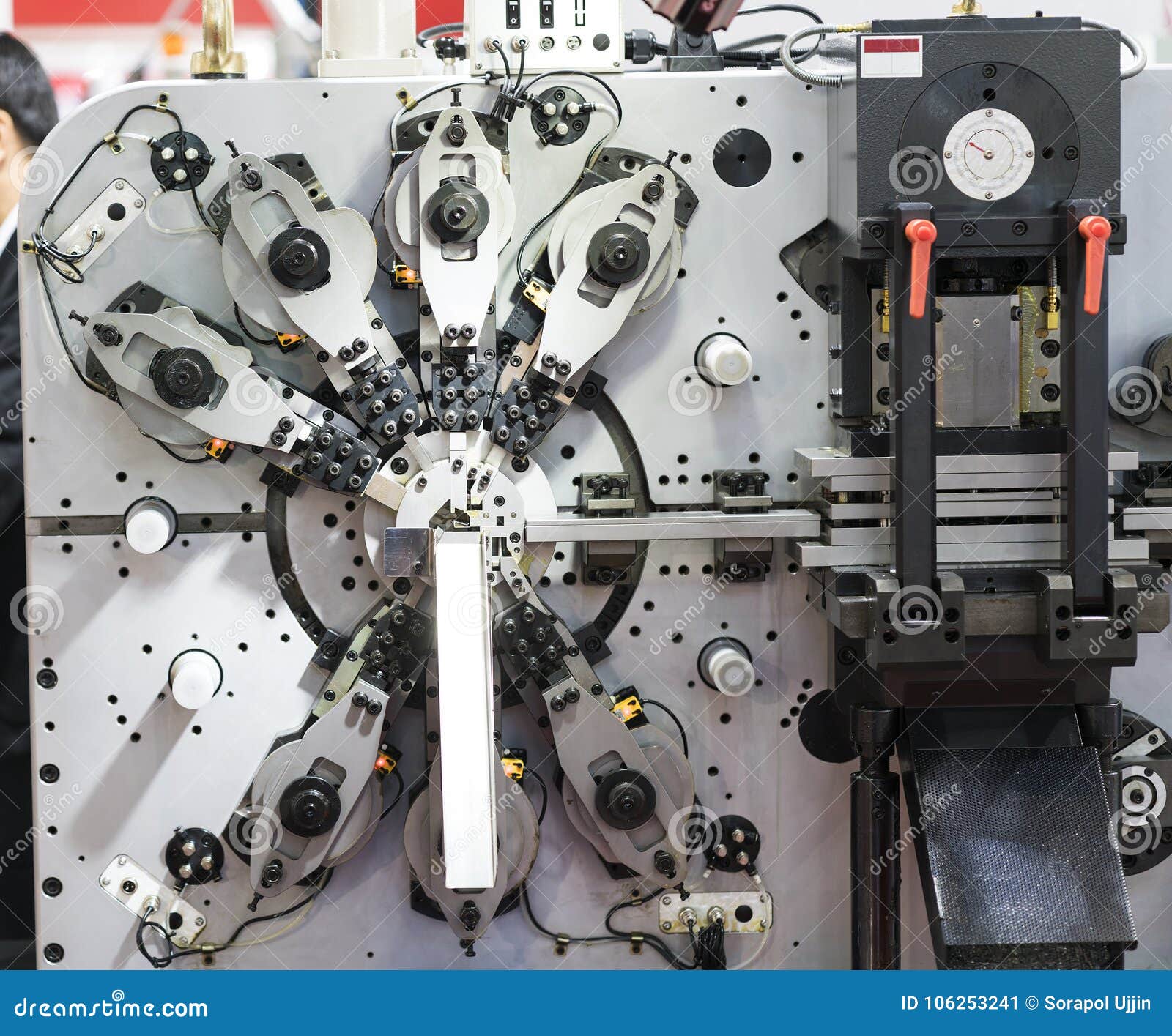 Automatic Stamping and Bending Machine Control by CNC Stock Image ...