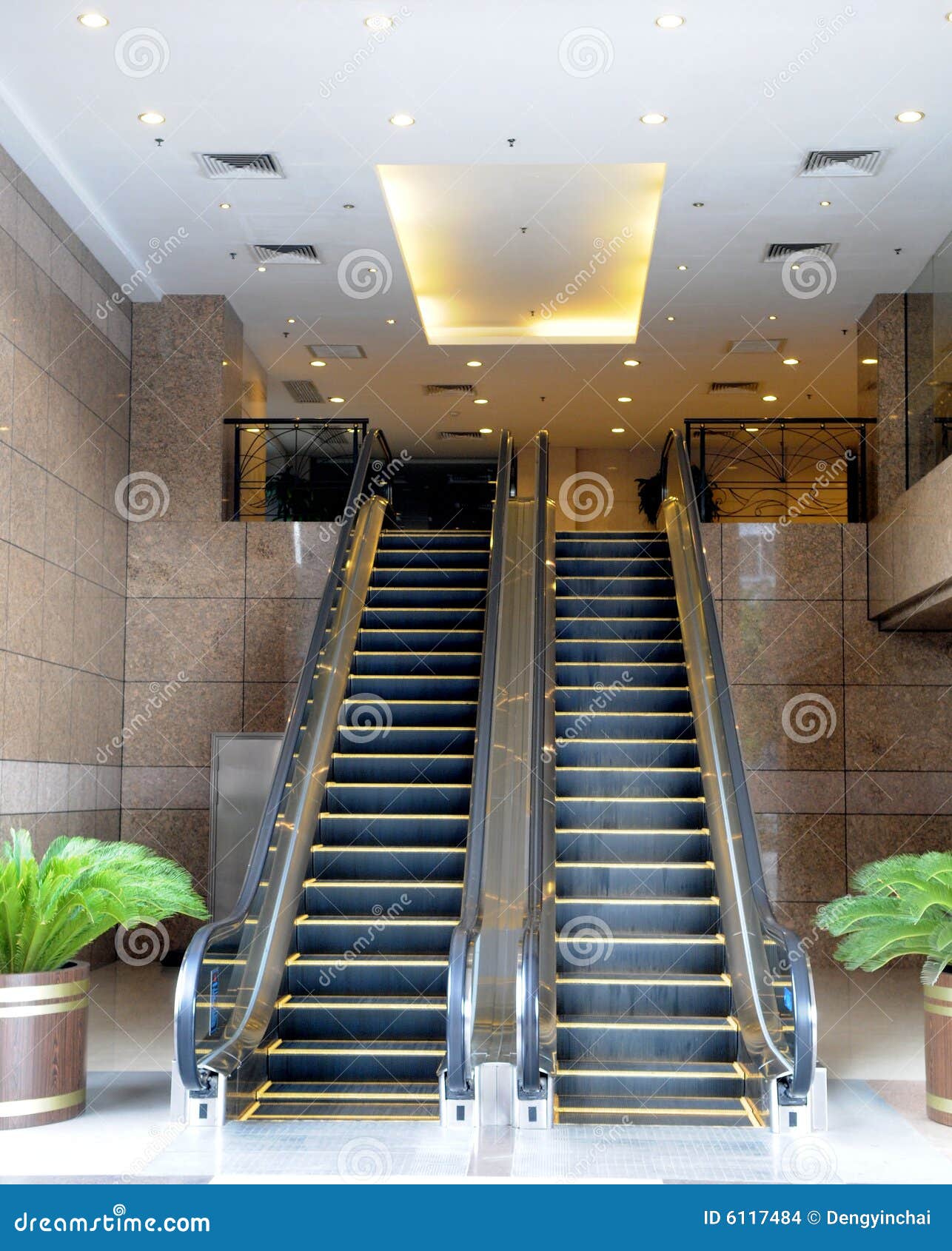 The Automatic Steel Escalator Stock Photo - Image of automatic ...