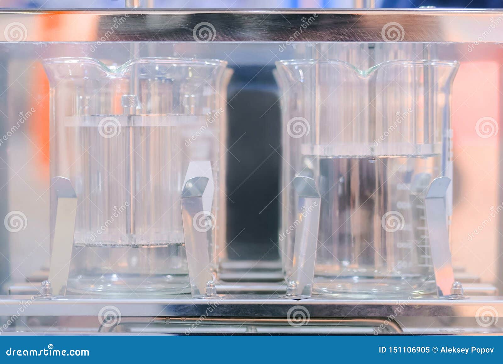 Automatic Tablet Disintegration and Dissolution Apparatus Stock Image ...