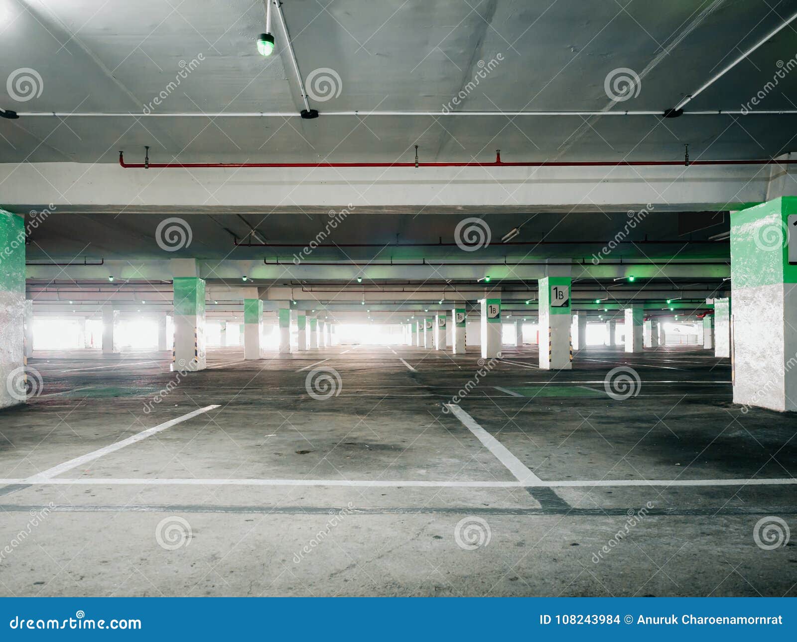 Automatic Technology Check for Empty Area of Car Parking in Shop Stock ...