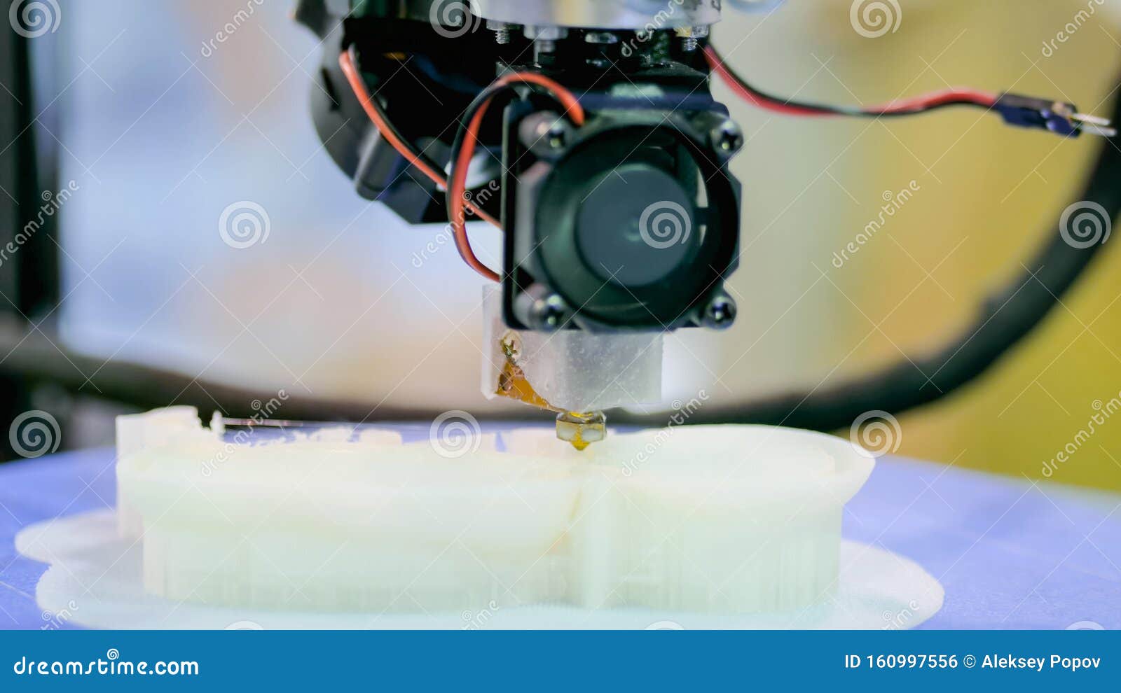 Automatic Three Dimensional 3D Printer Machine Printing Plastic Model ...