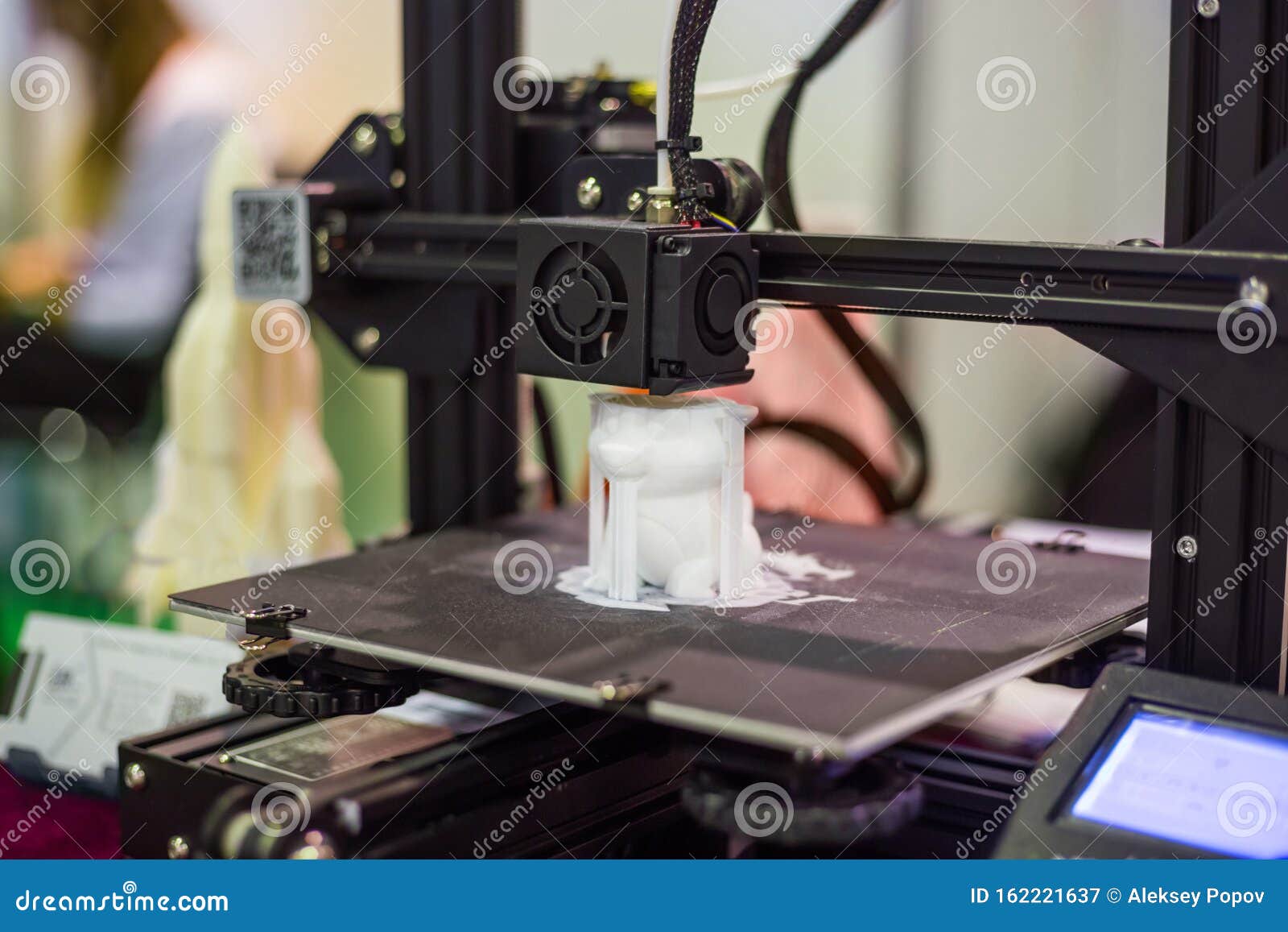 Automatic Three Dimensional 3D Printer Machine Printing Plastic Model ...