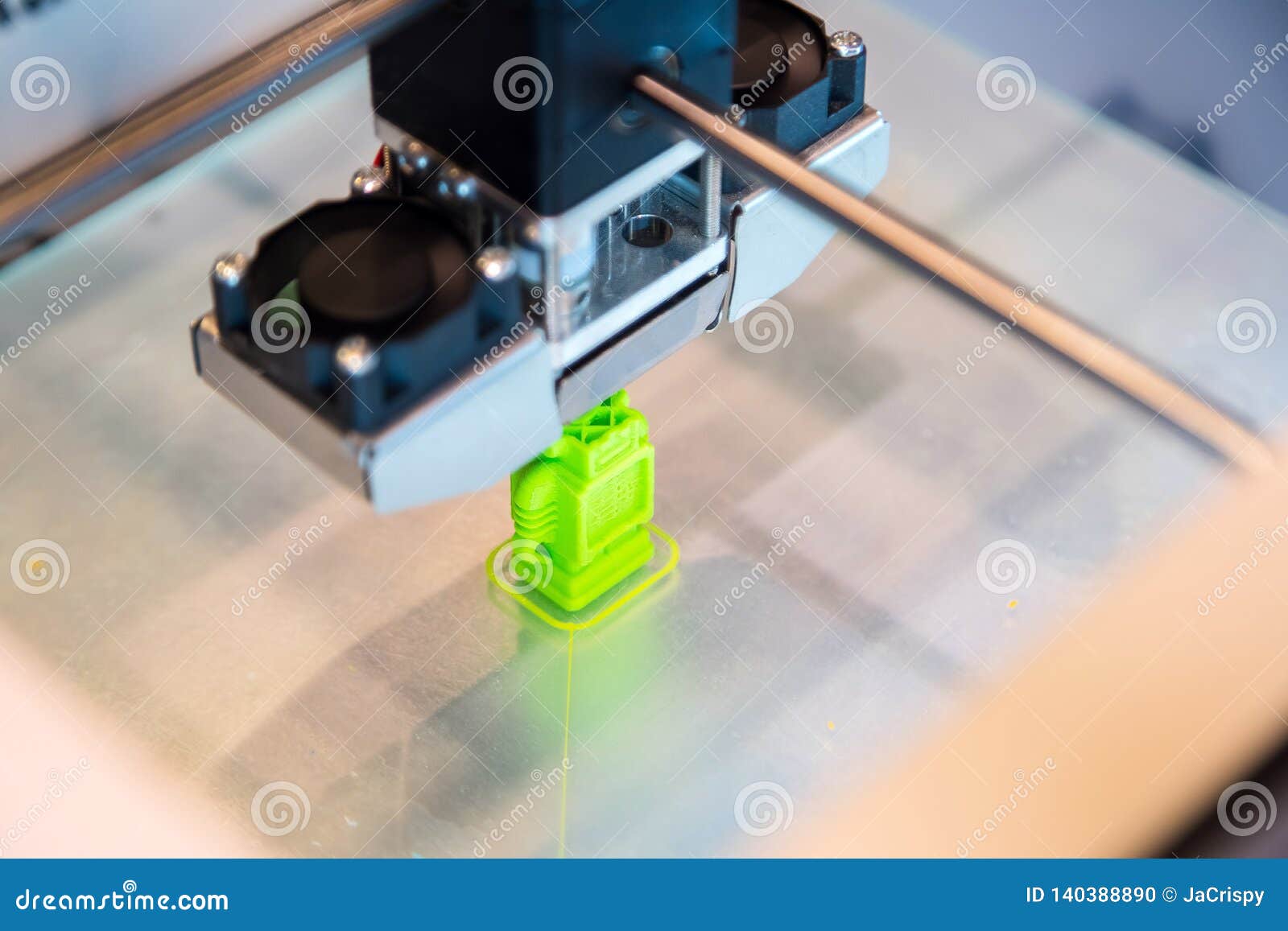 Automatic Three Dimensional 3d Printer Performs Product Creation ...