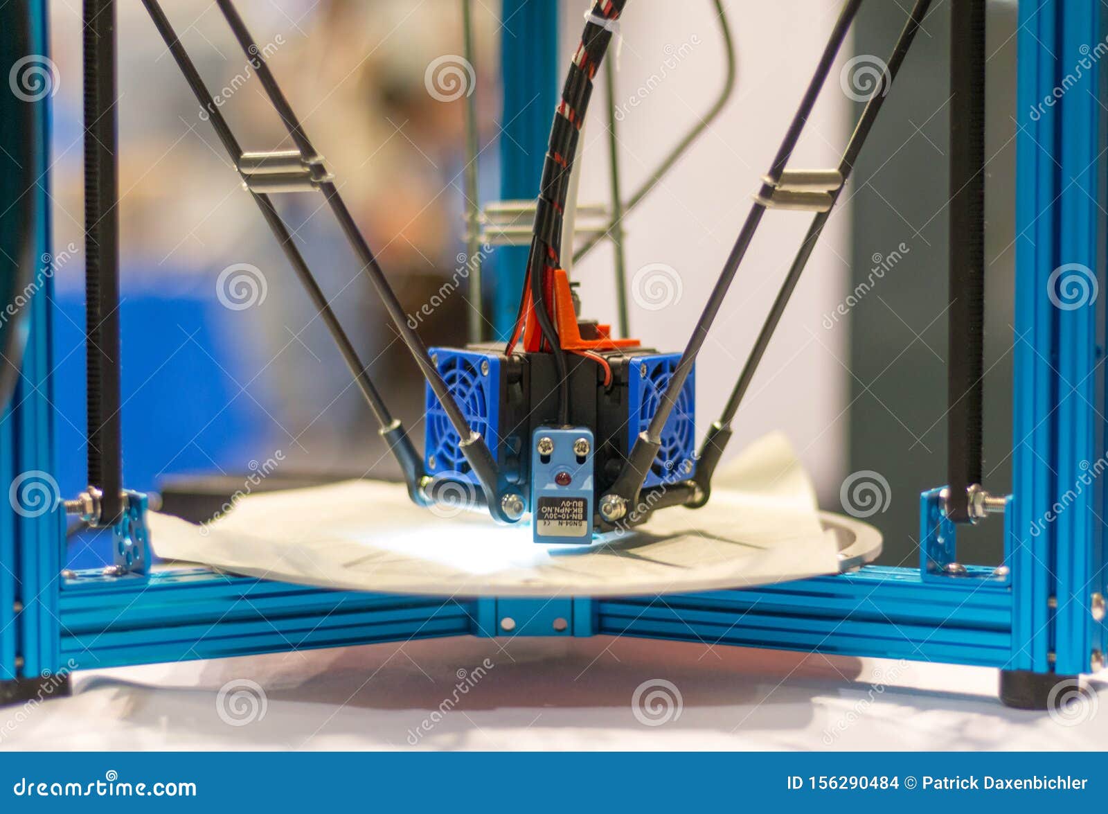 Automatic Three-dimensional 3d Printer Performs Product Creation. 3d ...