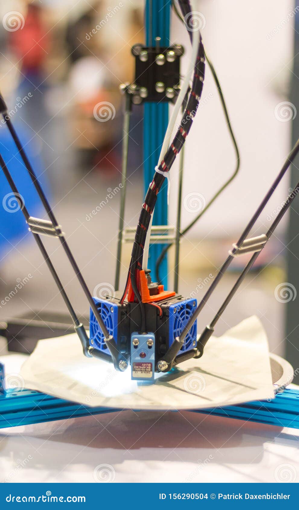Automatic Three-dimensional 3d Printer Performs Product Creation. 3d ...
