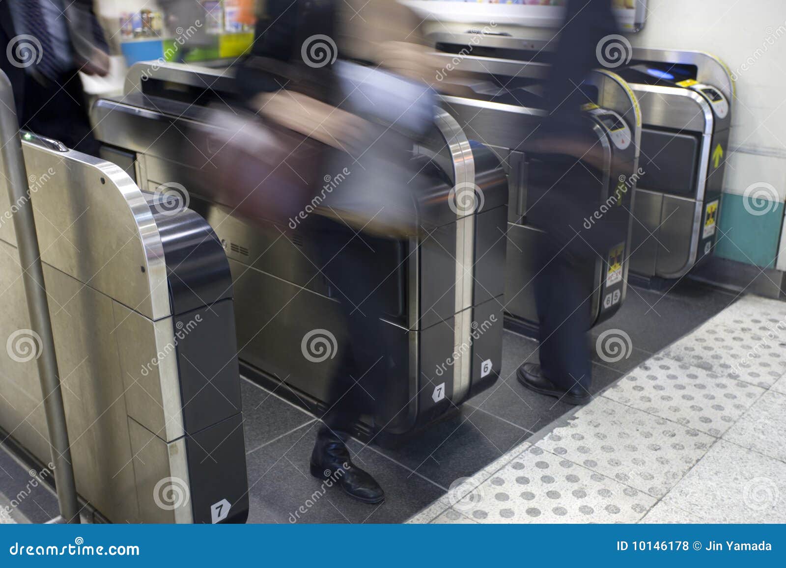 Automatic ticket checker stock photo. Image of ticket - 10146178