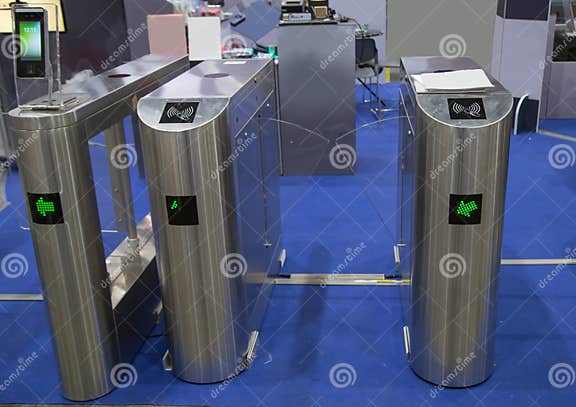 Automatic ticket gate stock photo. Image of card, railway - 153241770