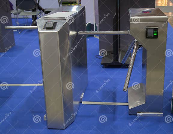 Automatic ticket gate stock photo. Image of card, reading - 153241774