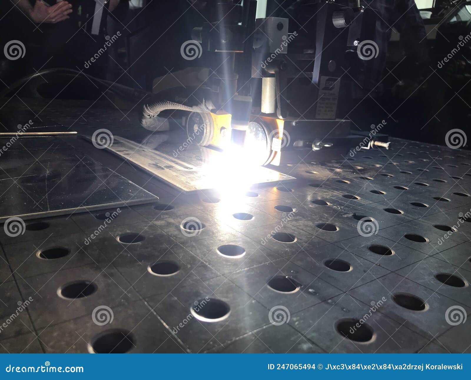 Automatic Tig Welding Cart. Stock Photo - Image of factory ...