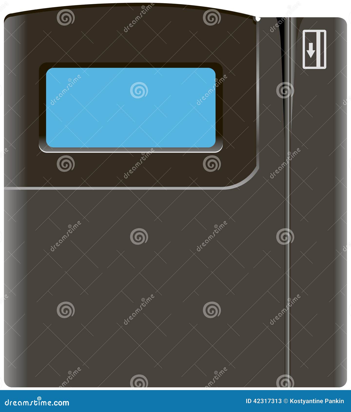 Automatic time control stock vector. Illustration of punch - 42317313