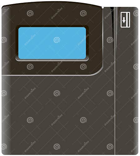 Automatic time control stock vector. Illustration of punch - 42317313