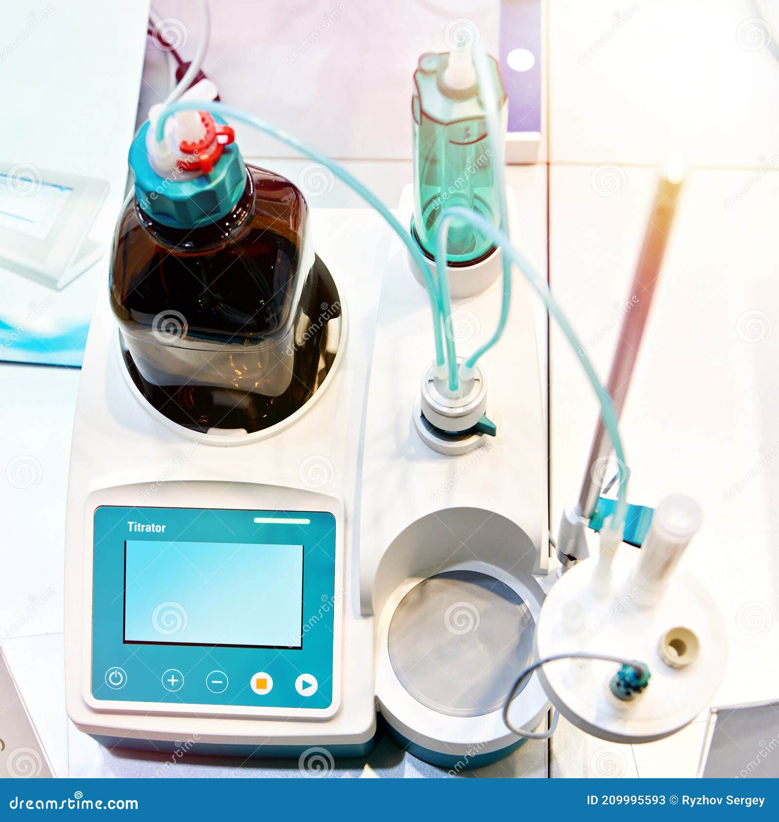 Automatic Titrator at Exhibition Stock Image - Image of industrial ...