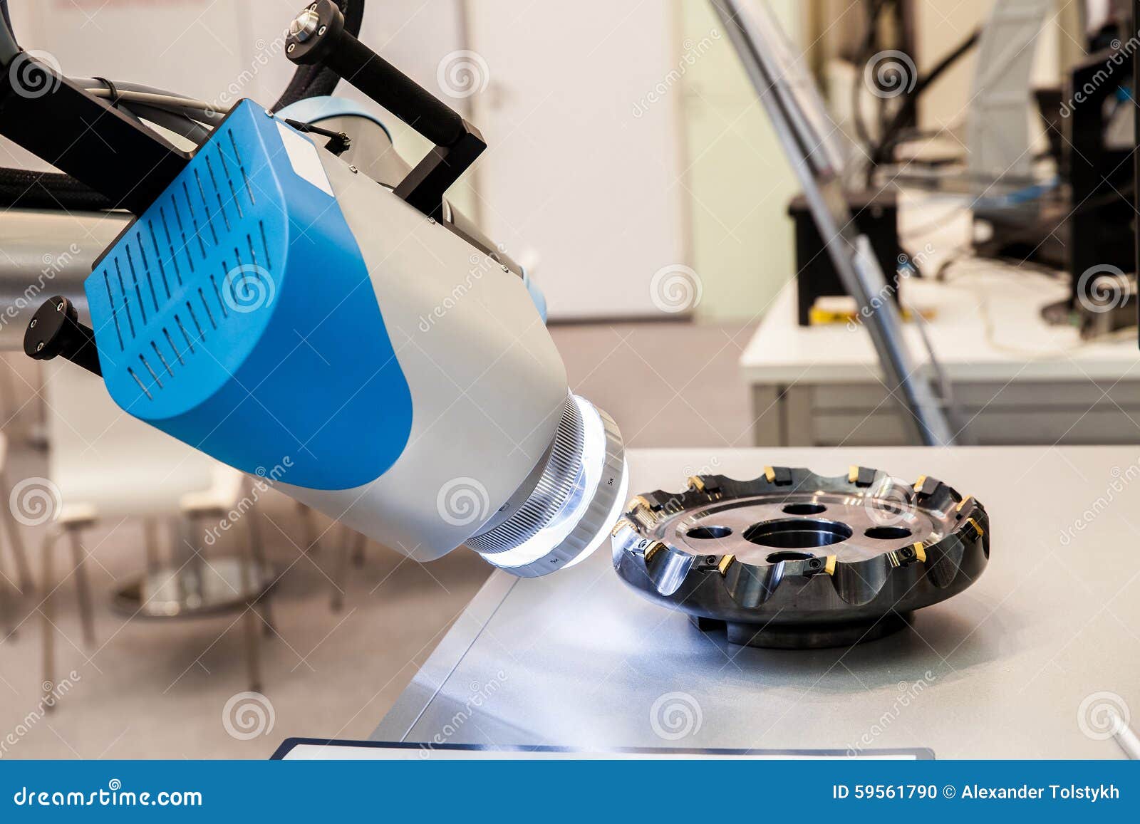 Automatic Tool with Measuring Module Multi Edge Measurement Stock Photo ...