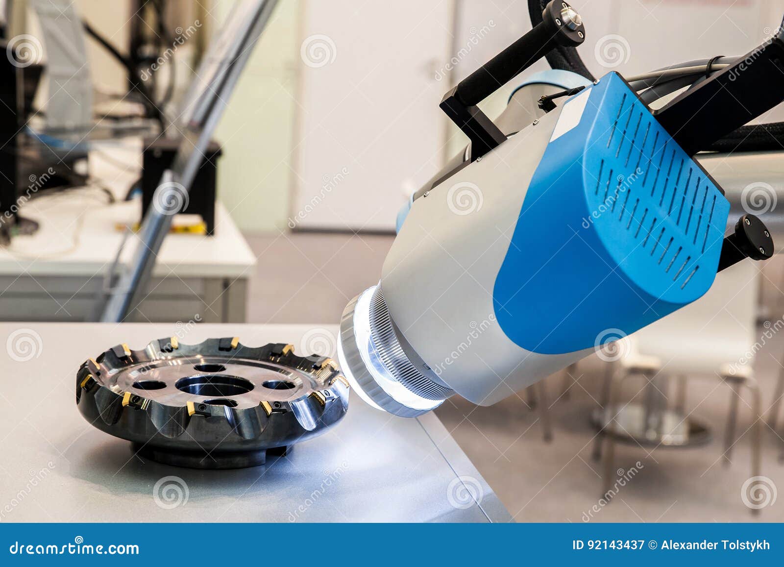 Automatic Tool with Measuring Module Multi Edge Measurement Stock Image ...