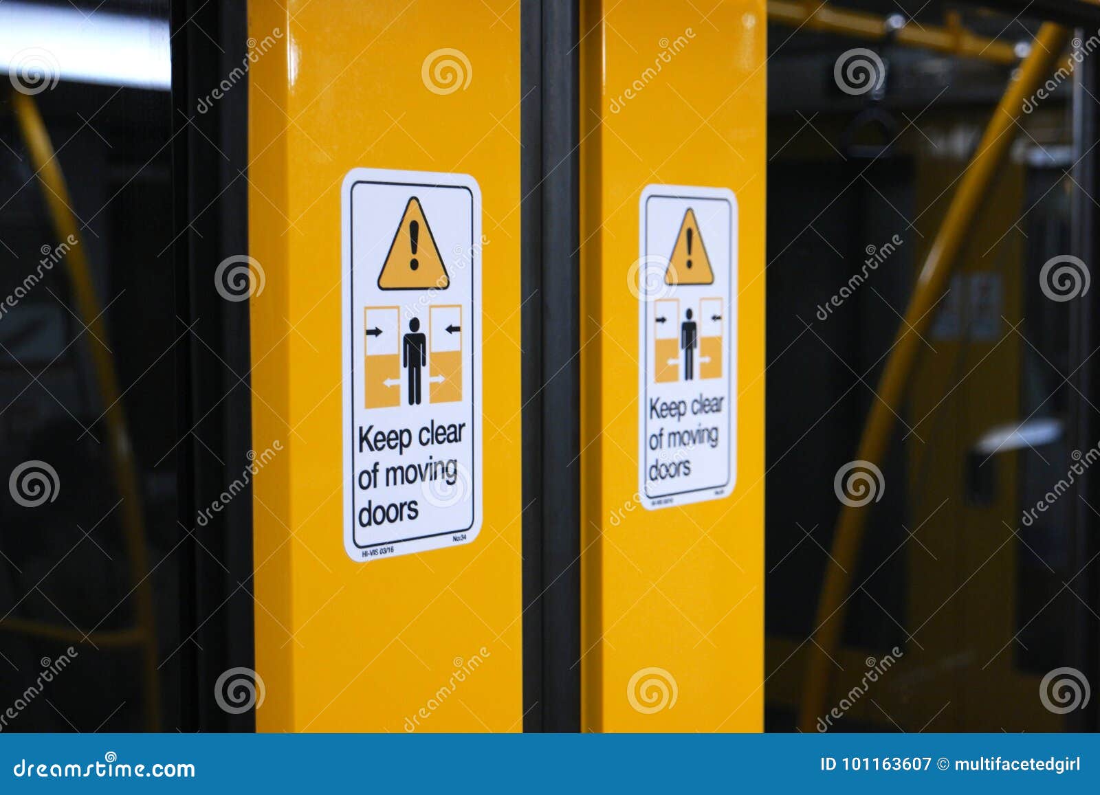 Automatic train door sign stock image. Image of automatic - 101163607