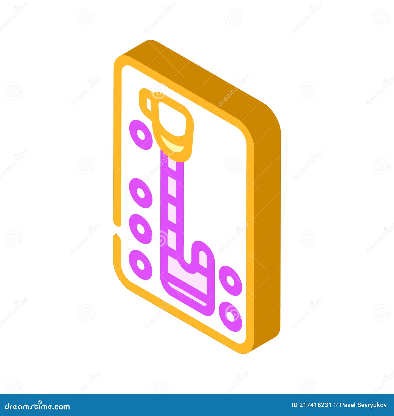Automatic Transmission Car Isometric Icon Vector Illustration Stock ...