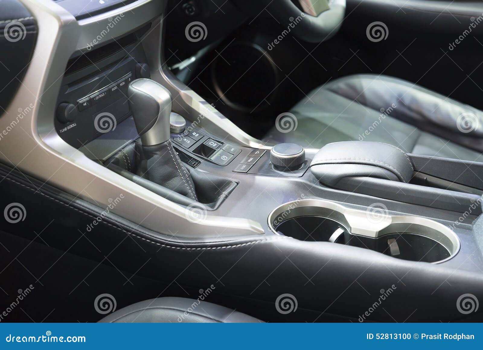Automatic Transmission Gear Shift in Car Stock Photo - Image of inside ...