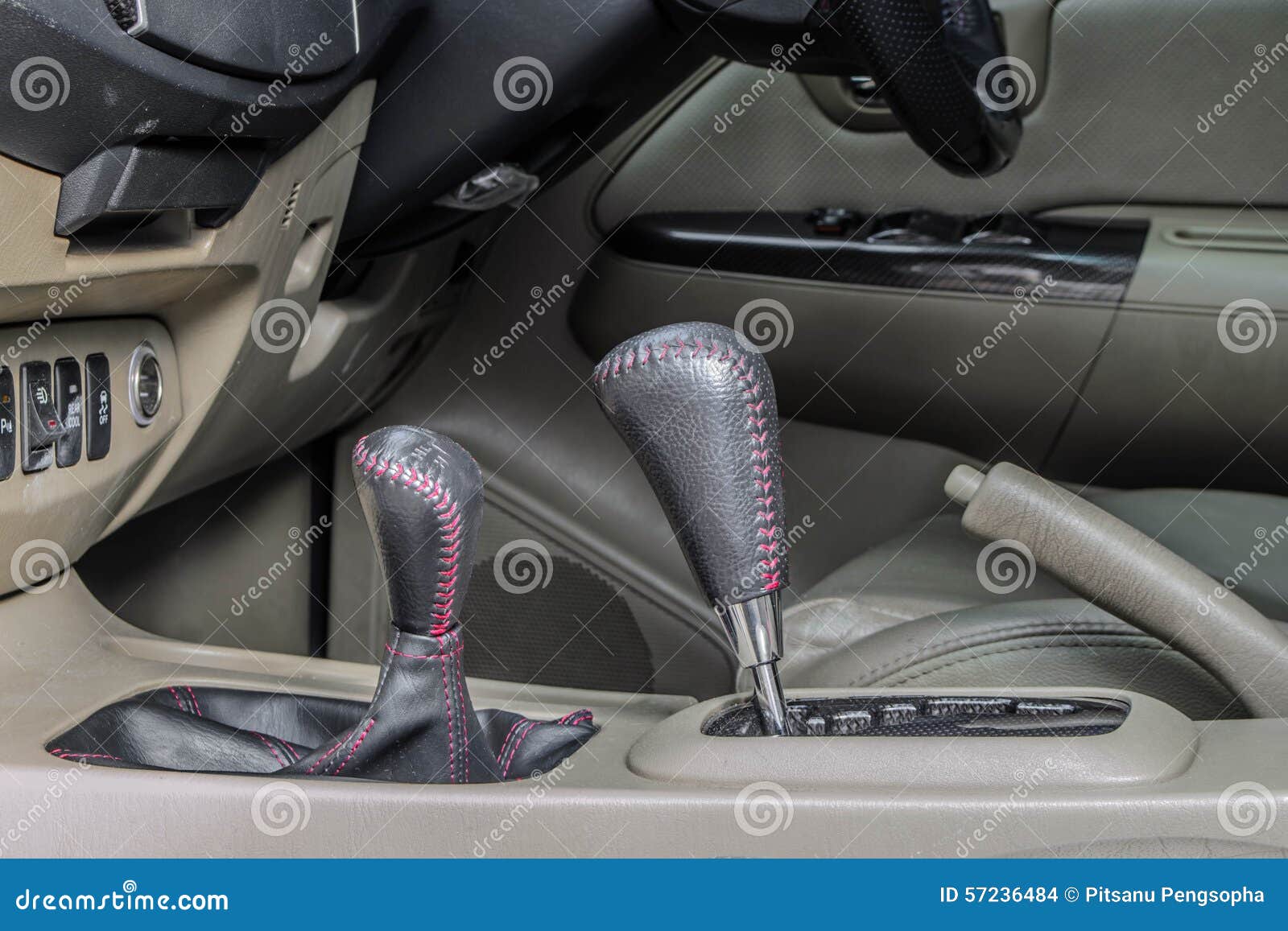 Automatic Transmission Gear Shift in Car Stock Photo - Image of ...