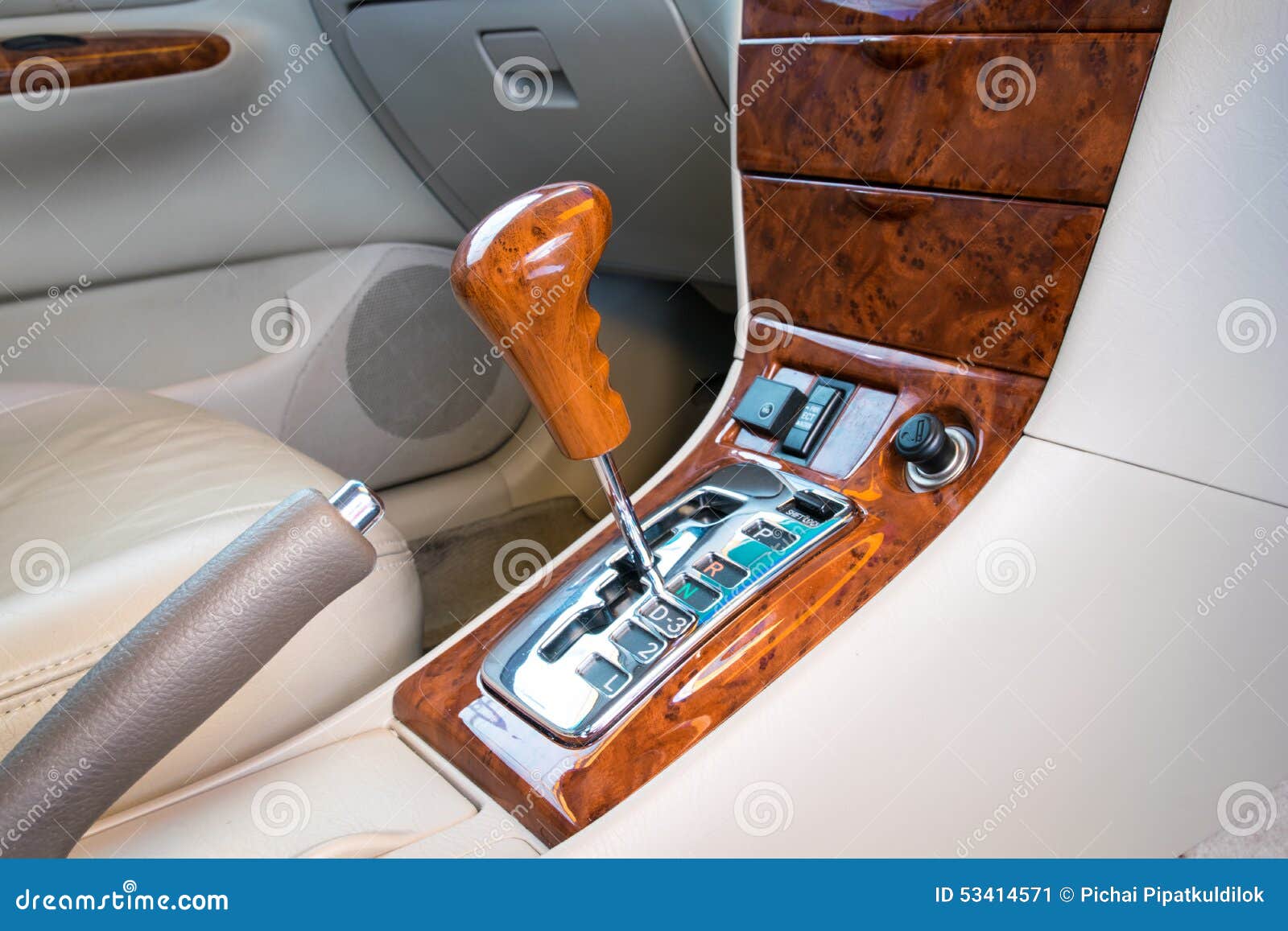 Automatic Transmission Gear Shift. Stock Image - Image of motor ...