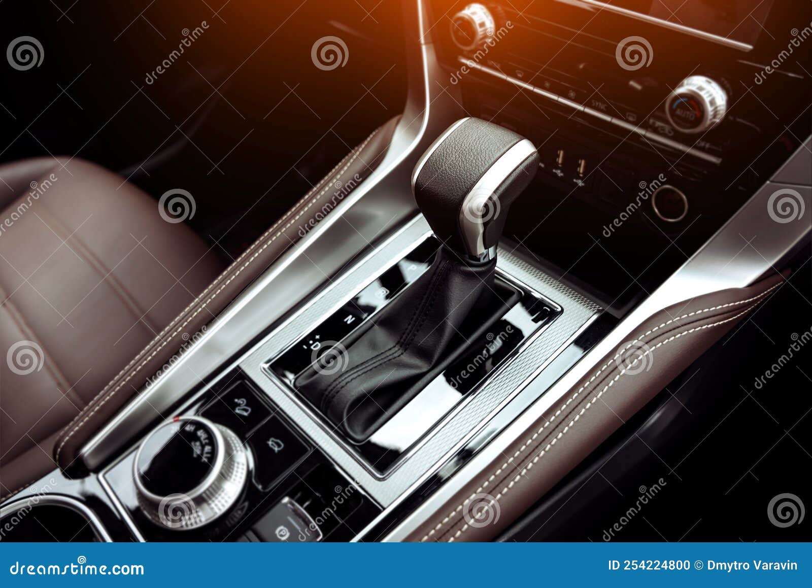 Automatic Transmission Selector, Automatic Gear Shift of a Modern Car ...