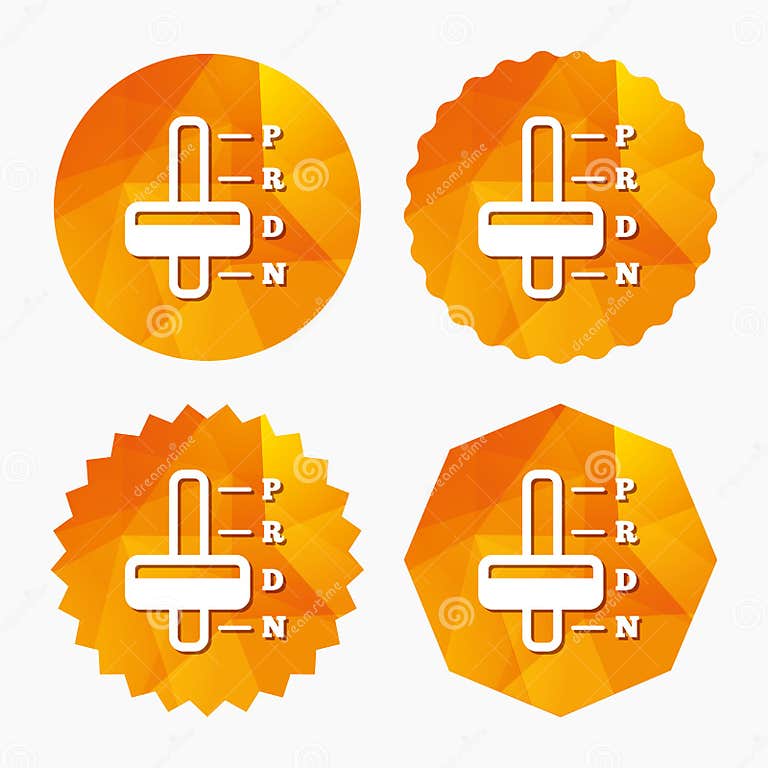 Automatic Transmission Sign Icon. Auto Control. Stock Vector ...