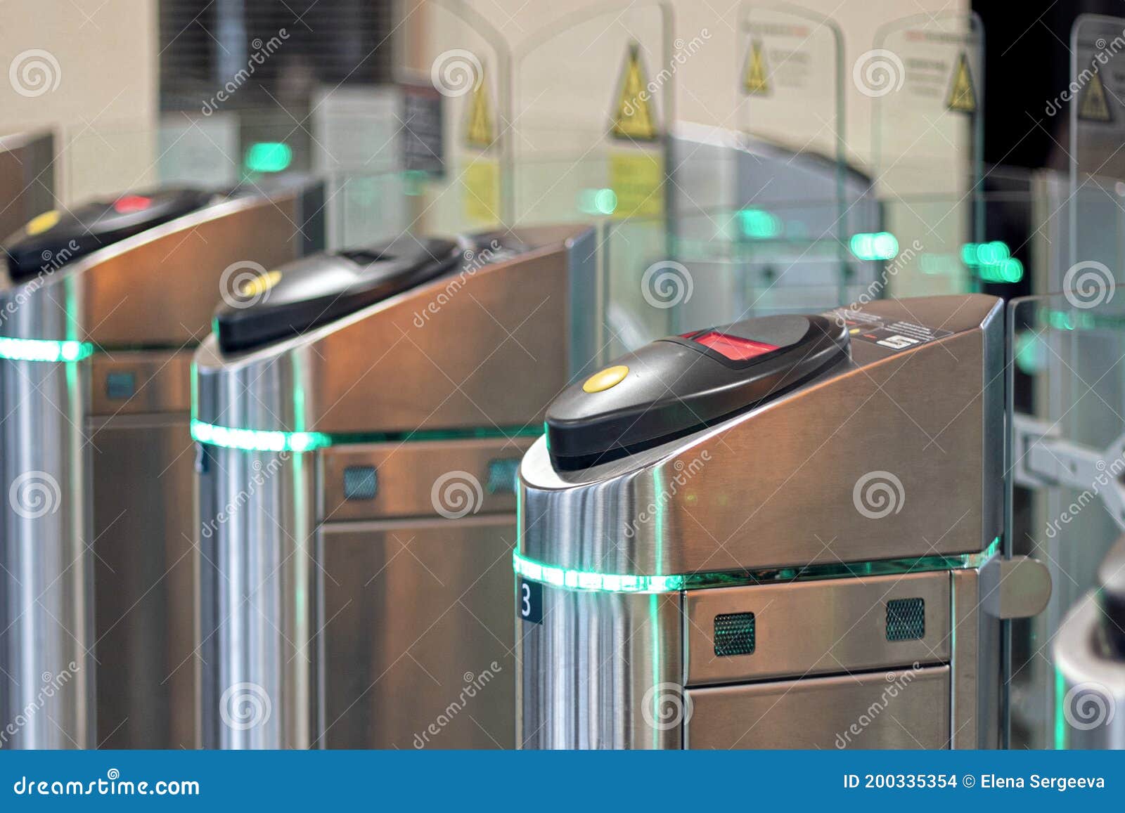 Automatic Turnstiles for Checking Tickets in Railway Transport Stock ...
