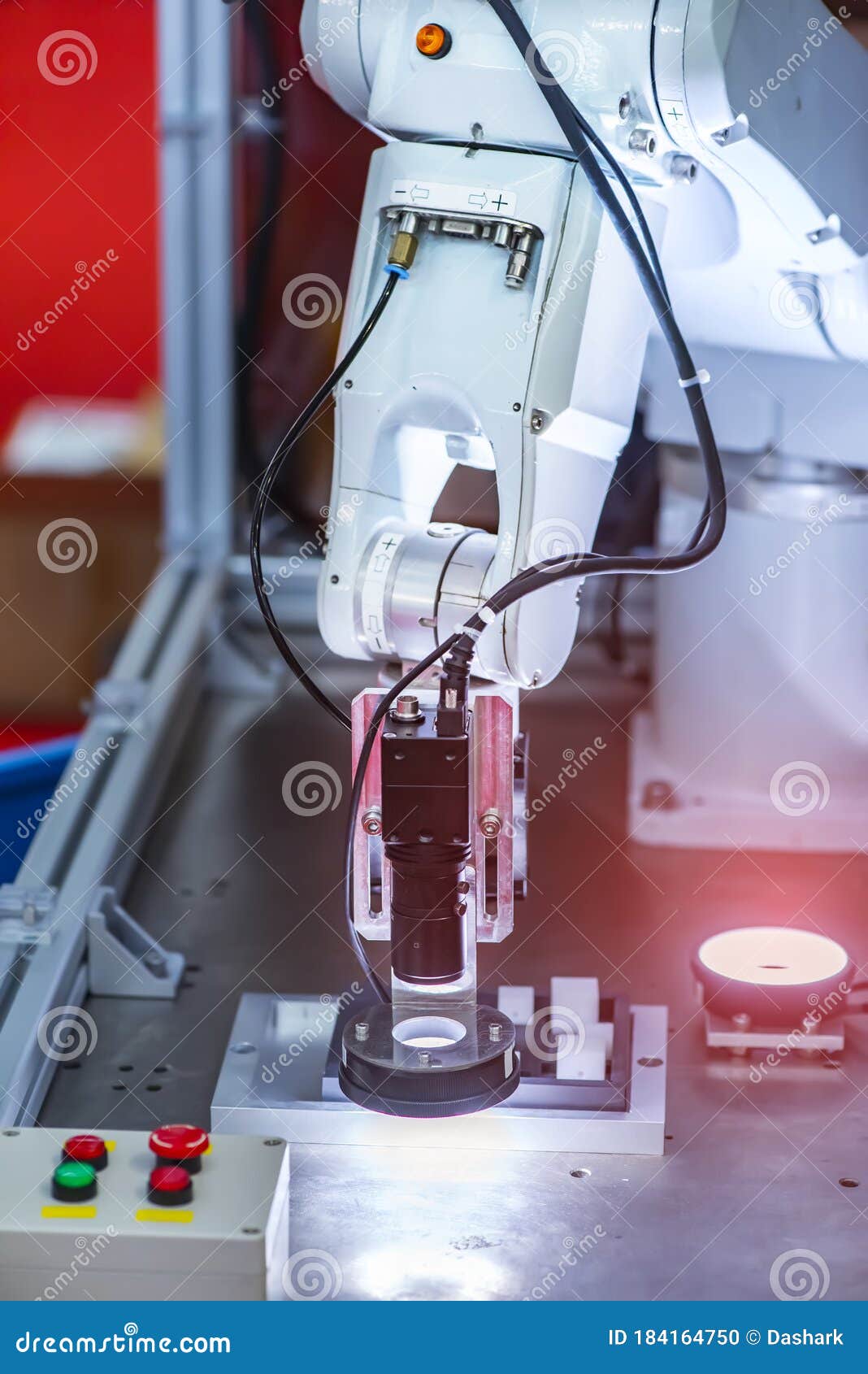 Automatic Vision Sensor Camera System Stock Photo - Image of factory ...