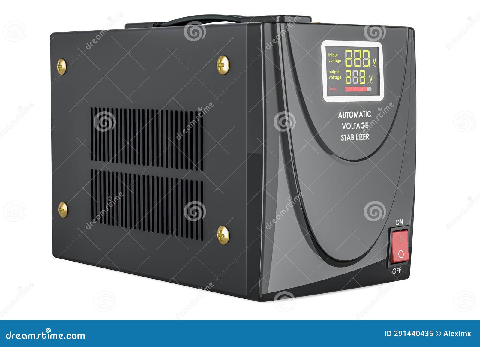 Automatic Voltage Stabilizer, 3D Rendering Stock Illustration ...