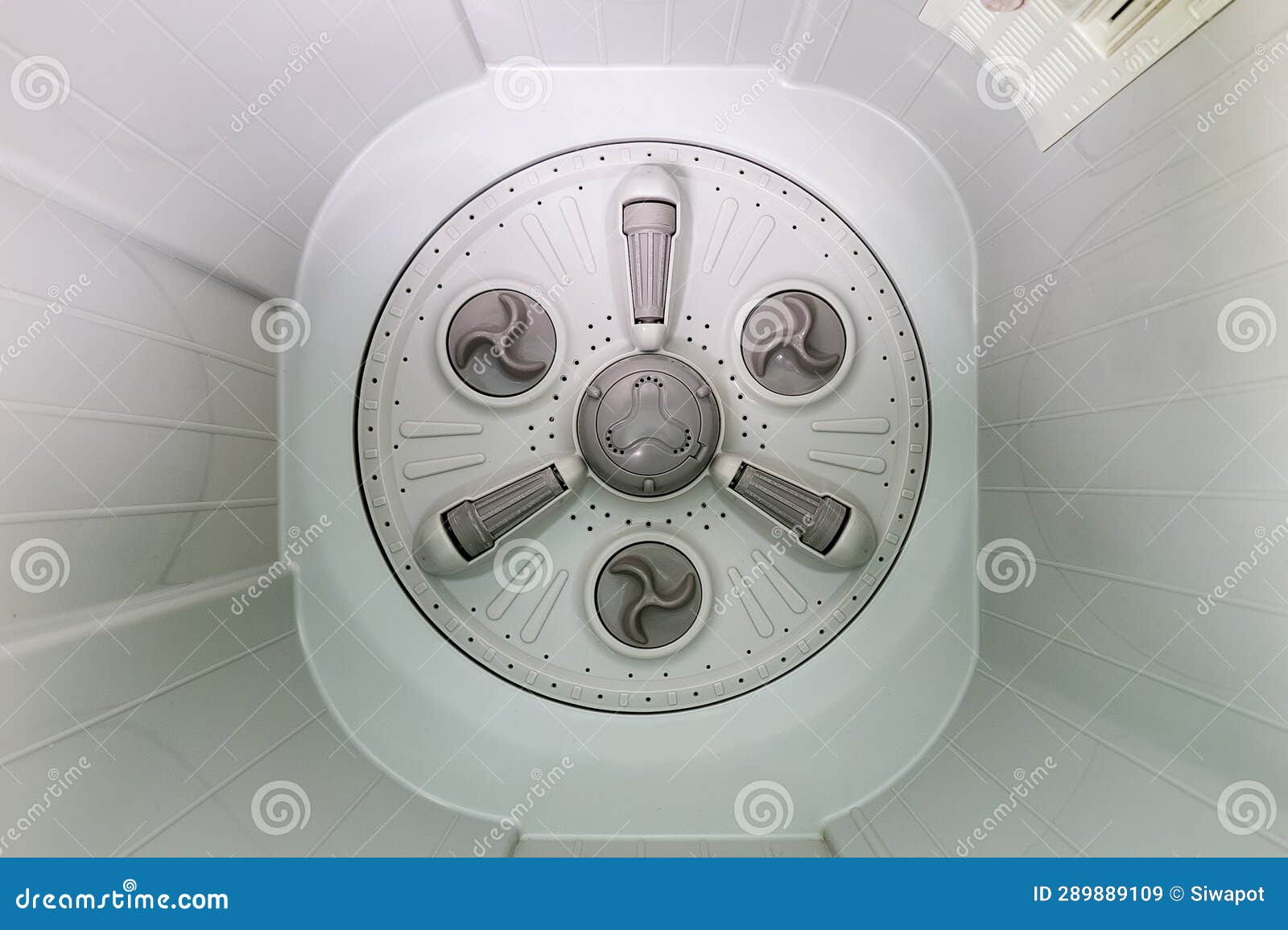 Automatic Washing Machine Spindle Stock Image - Image of routine ...