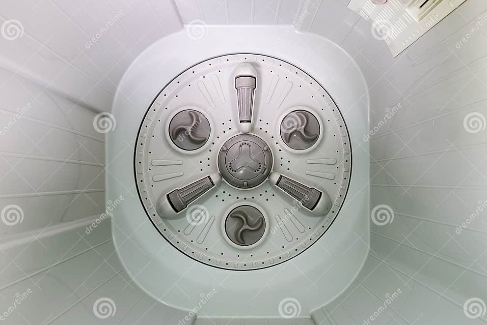 Automatic Washing Machine Spindle Stock Image - Image of routine ...