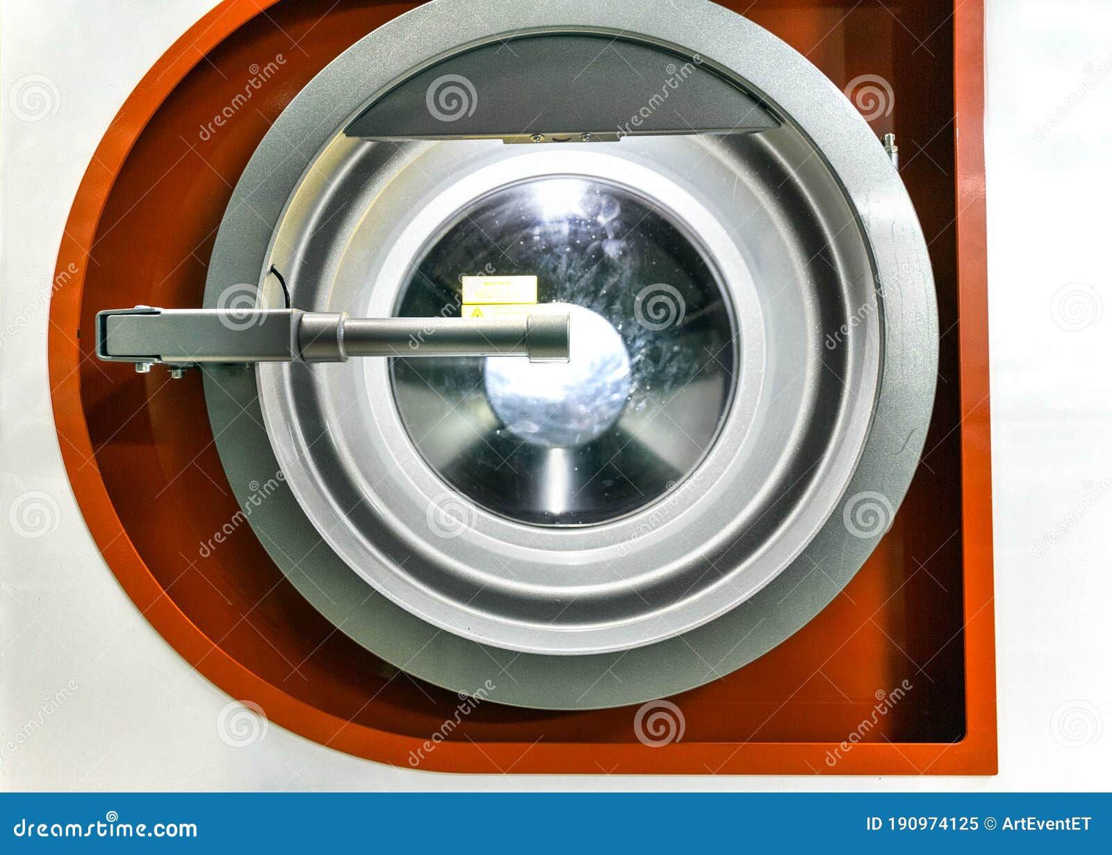 Automatic Washing Machines at Laundry Service Stock Image - Image of ...