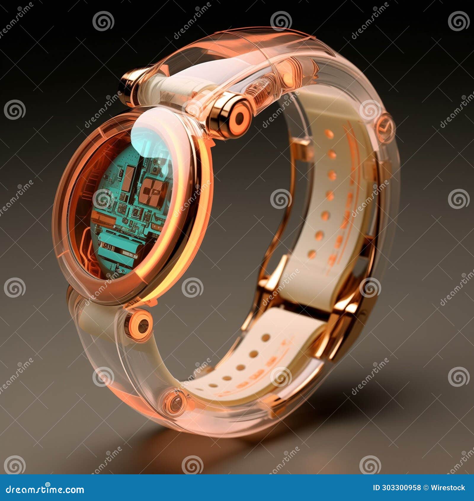 Automatic Watch on a Wrist, Showing the Current Time Stock Photo ...