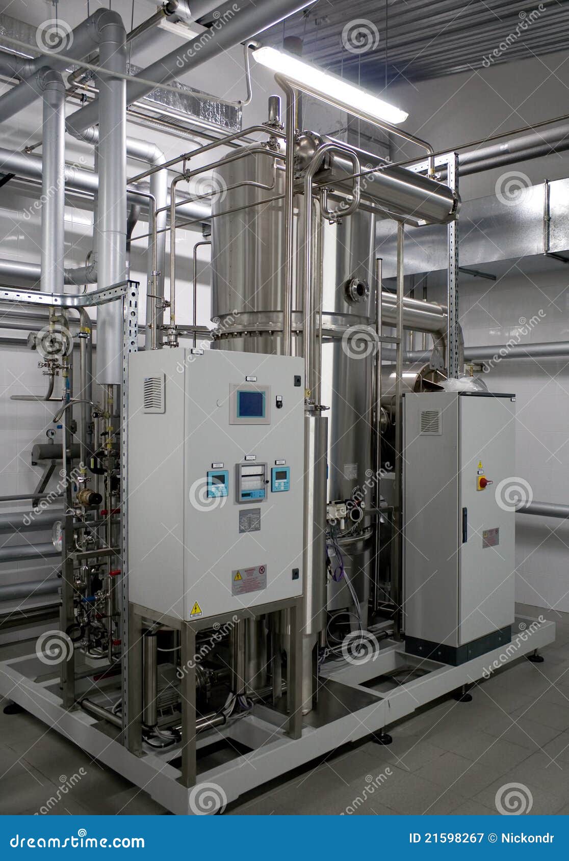 Automatic Water Filtration System Stock Image - Image of piping ...