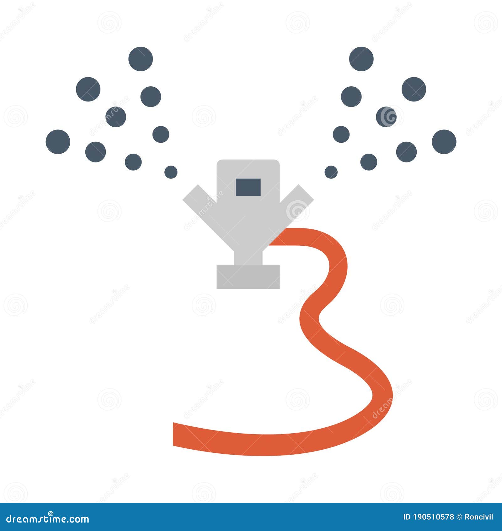 Water sprinkler icon stock vector. Illustration of farm - 190510578