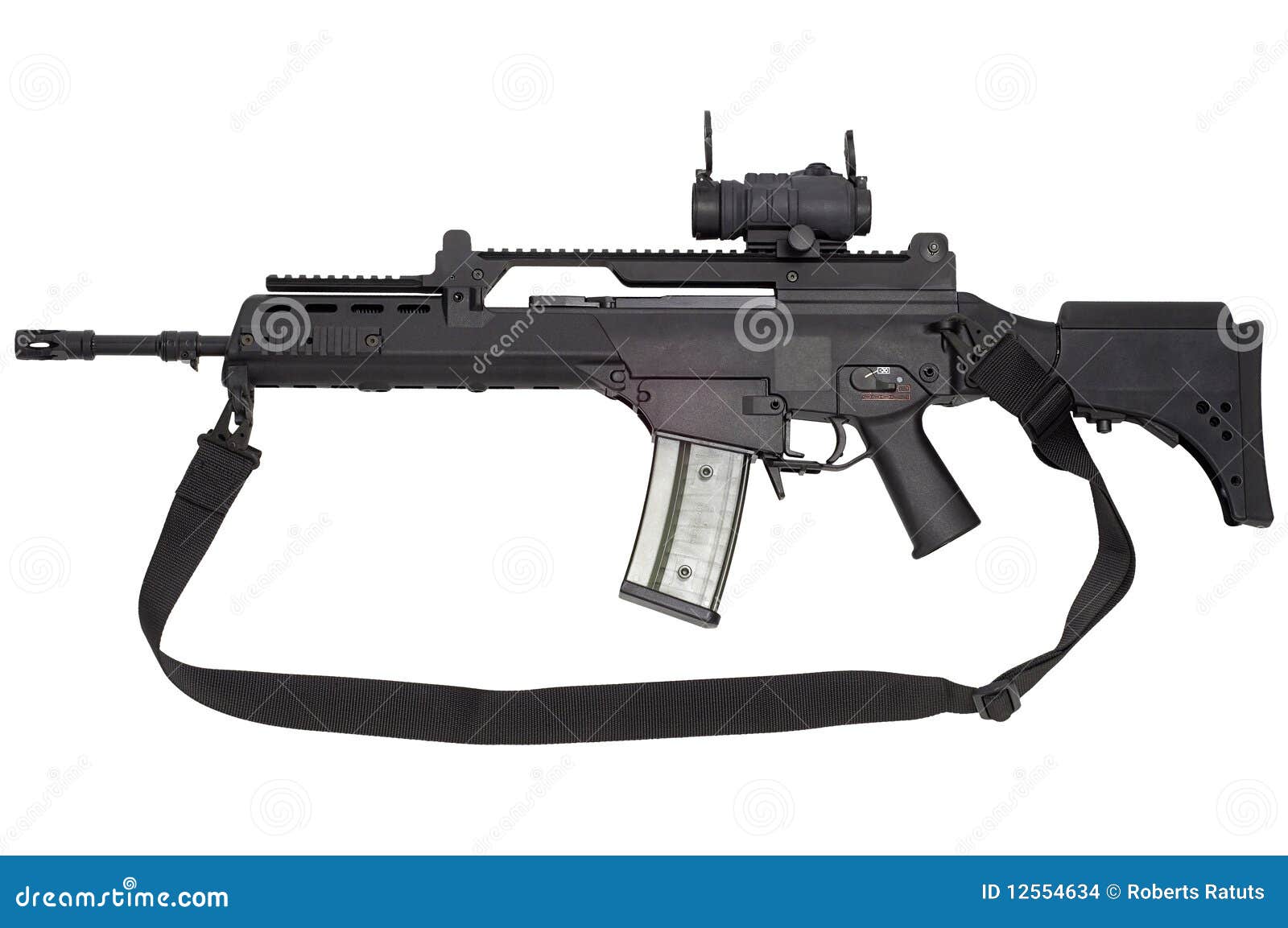 Automatic weapon G36 stock photo. Image of bolt, dangerous - 12554634