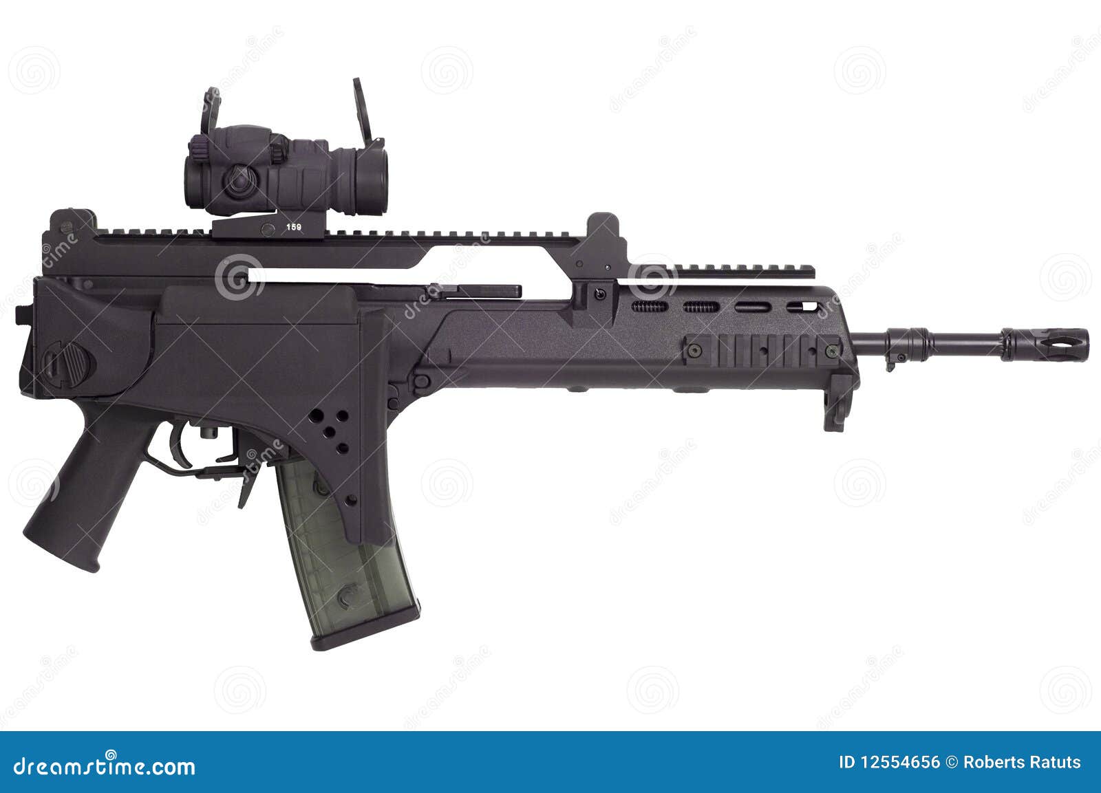 Automatic weapon G36 stock photo. Image of dangerous - 12554656