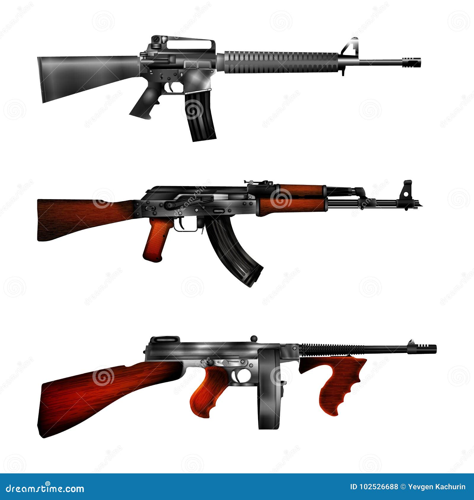 Old American Rifle Cartoon Vector | CartoonDealer.com #52418213